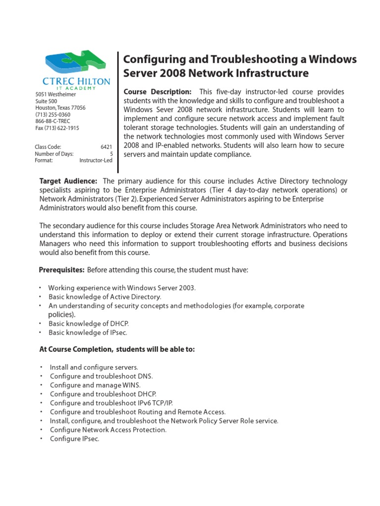 6121-Configuring and Troubleshooting A Windows | PDF | I Pv6 | Domain Name System