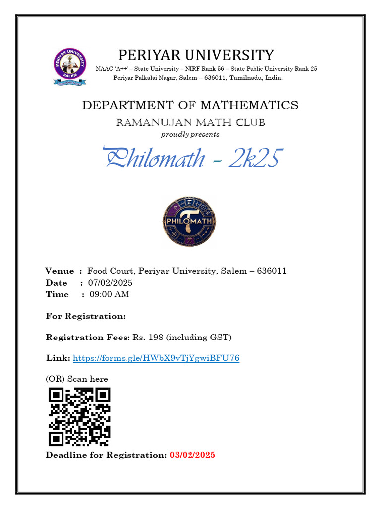 Detailed Instructions Philomath 2K25 | PDF