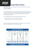 Estimation of PO2 and FiO2 Nasal Cannula NRM Non Rebreathing Mask ...
