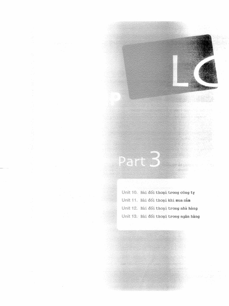 Big Step Toeic 1 - Part 3 | PDF