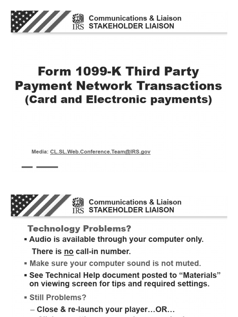 HANDOUT FINAL Form 1099-K 1 Slide To Page 508 | PDF | Irs Tax Forms ...