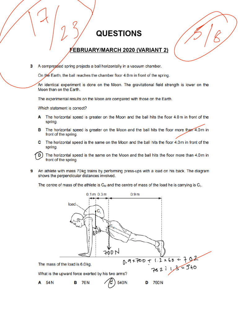 Physics 0625 2020 Paper 2 Questions | PDF