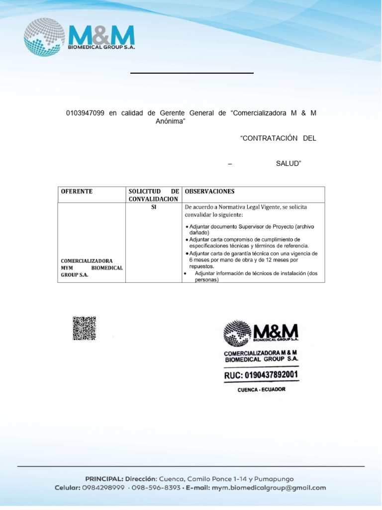 Ejemplo Convalidacion | PDF
