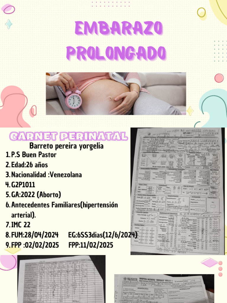 Embarazo Prolongado | PDF | El embarazo | Parto