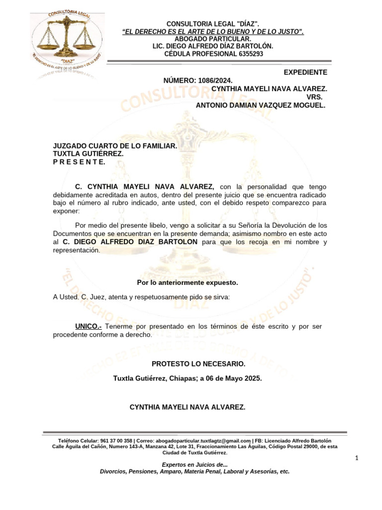 1086-24 Dev de Documentos | PDF