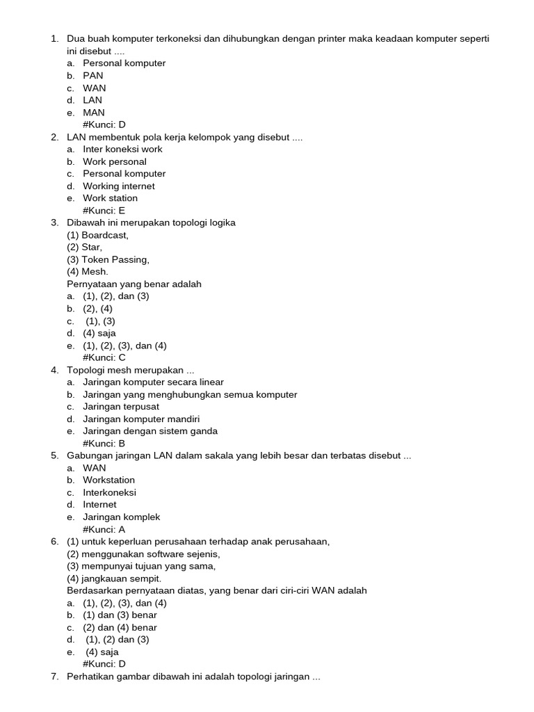 Tik Kelas Xi Mia Iis Pas Tahun Ajaran 2023 2024 | PDF