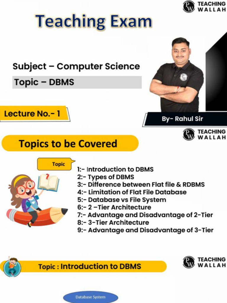 DBMS 01 - Class Notes | PDF