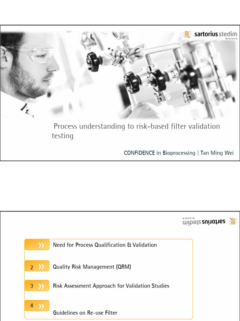 Risk-Based Filter Validation in Bioprocessing | PDF | Verification And ...