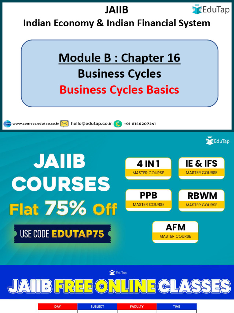 48 3rd Jan 2024 Business Cycle Part 1 Business Cycle Basics | PDF