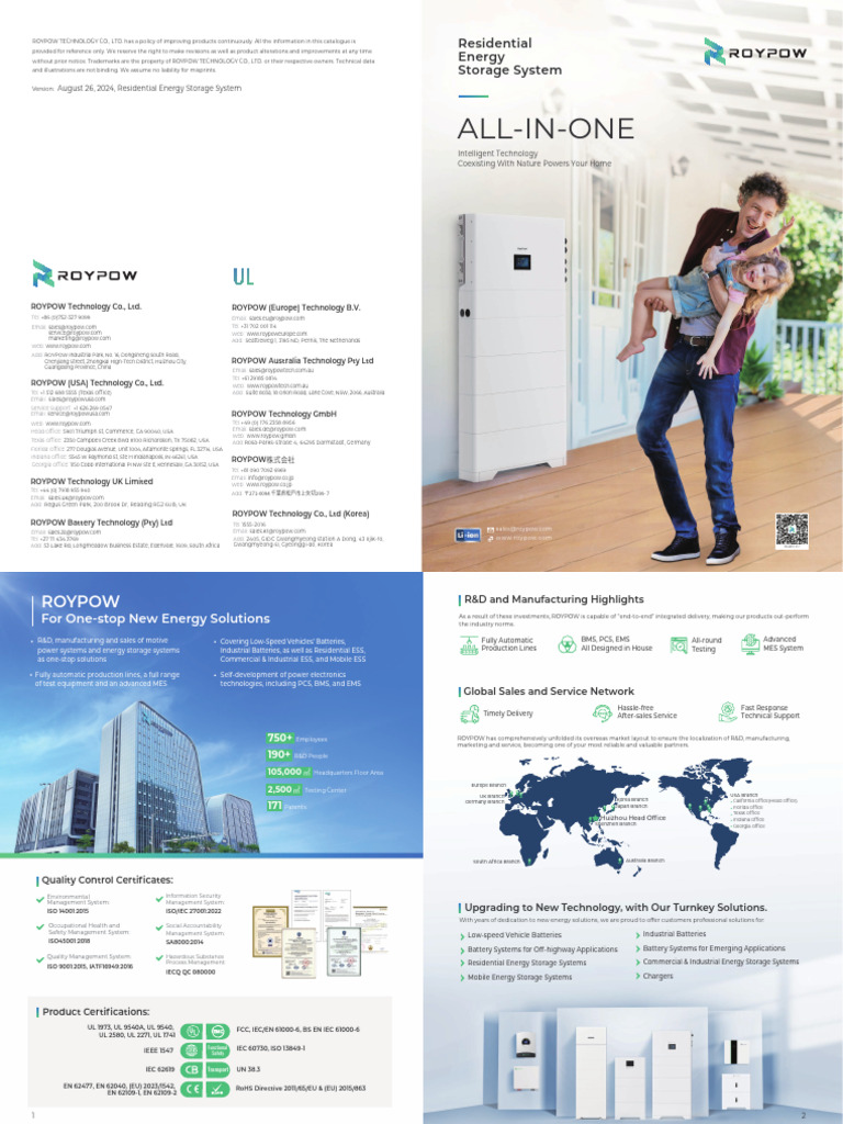ROYPOW Residential Energy Storage System (US Standard) Brochure Ver ...