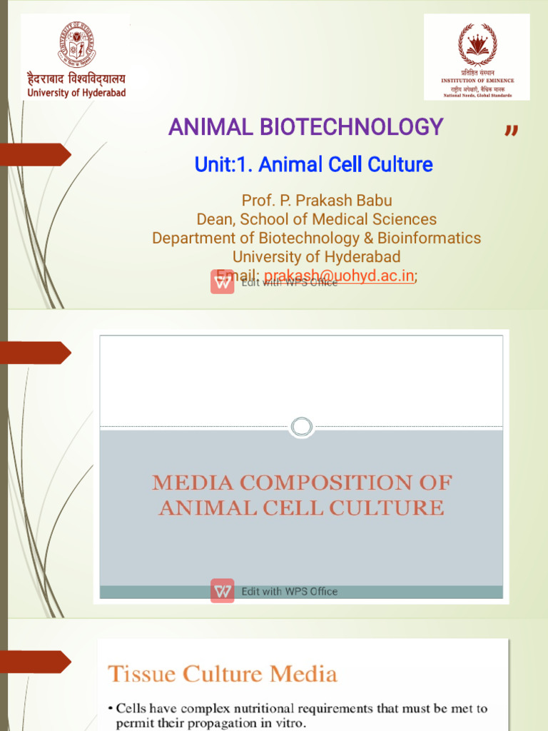 3. Cell Cultures- Media | PDF | Cell Culture