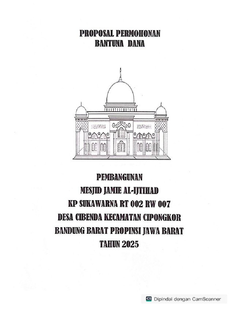 Proposal Mesjid | PDF
