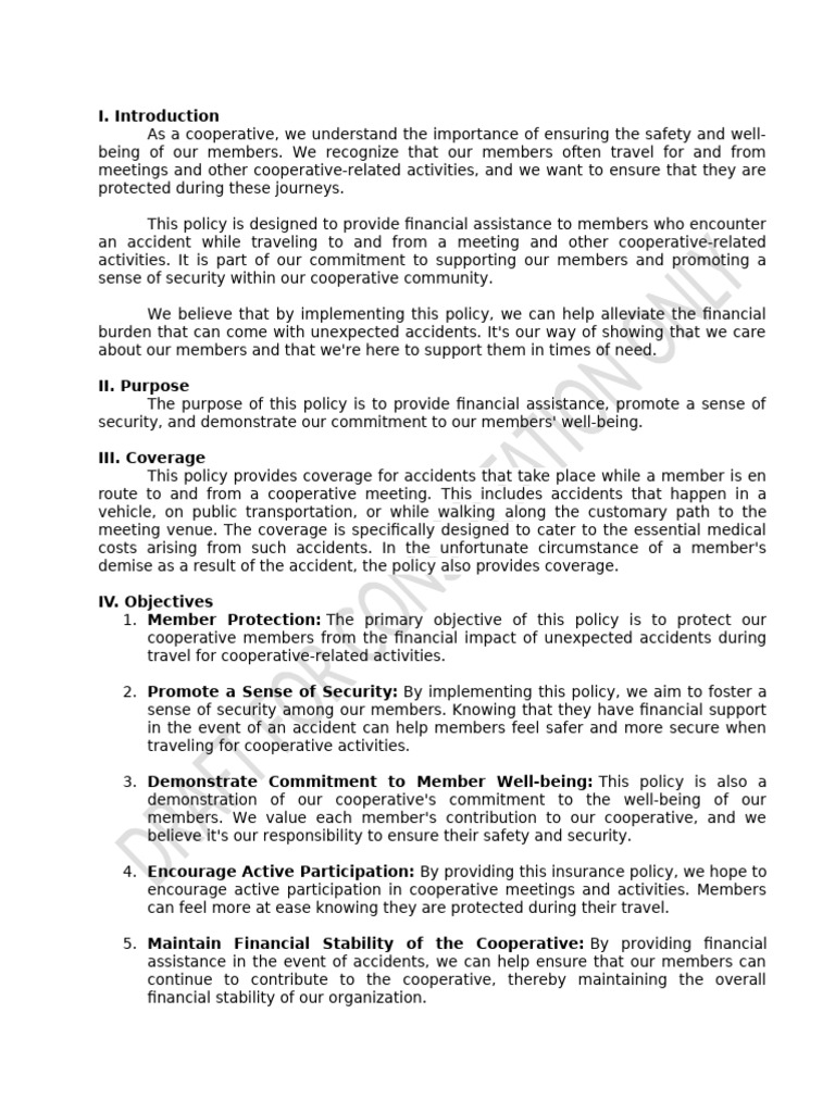 PPG Travel Accident Assistance Policy | PDF | Policy | Negligence