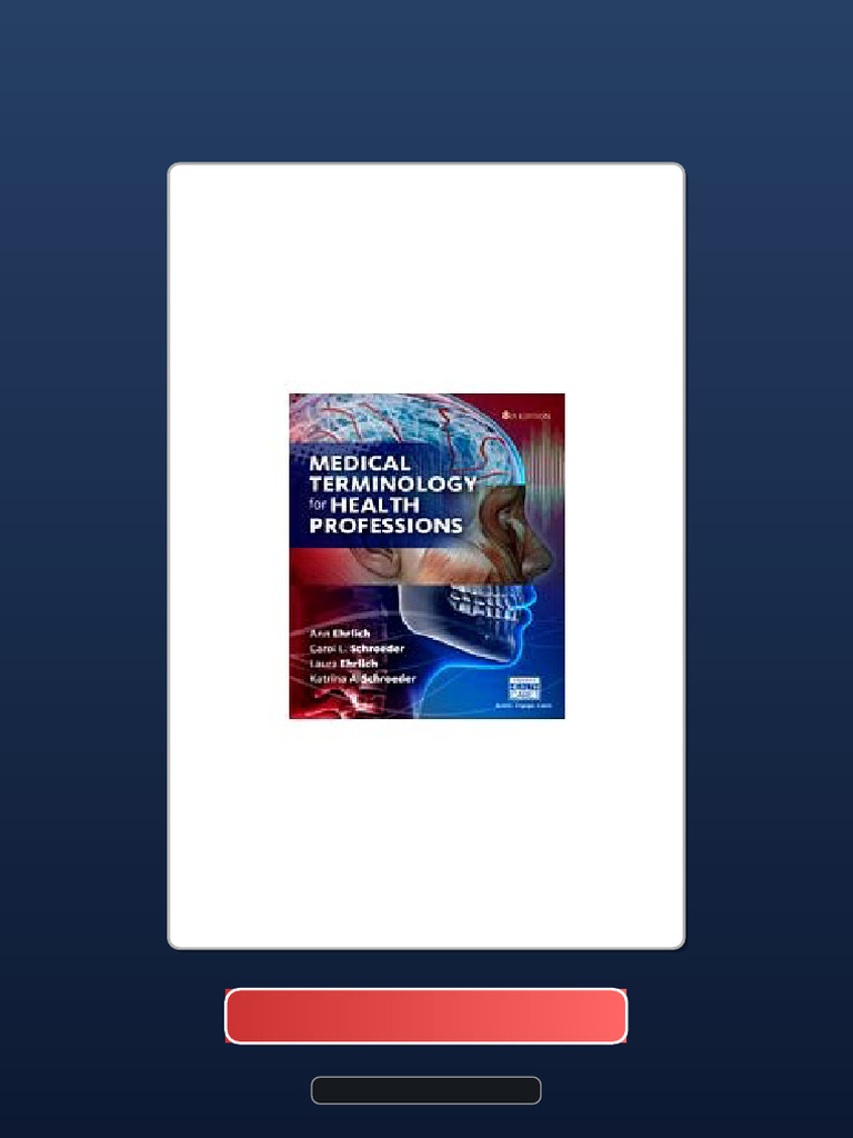 Medical Terminology For Health Professions 8th Edition by Ehrlich Ebook ...