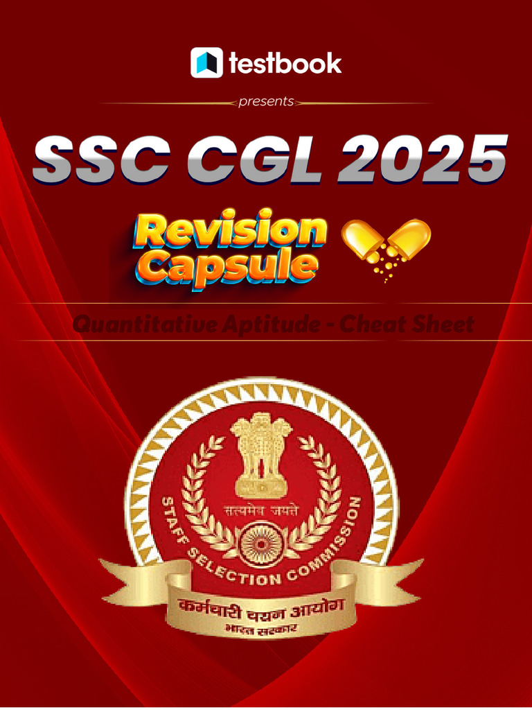 Quantitative Aptitude - Cheat Sheet (English) | PDF | Ratio | Percentage