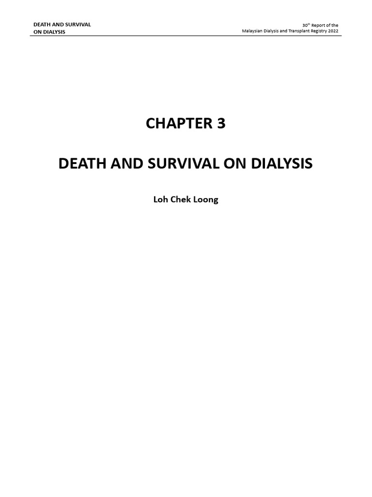 Chapter03 Survival LCL V1hooi 23 June 2024 | PDF | Chronic Kidney Disease | Blood Pressure