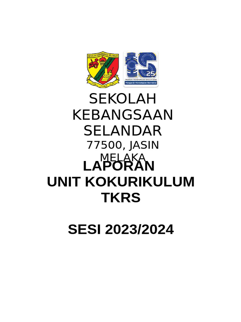 Laporan Aktiviti Koku Sesi Akademik Tkrs 2023 | PDF