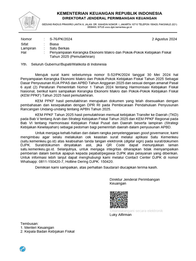 Kebijakan Fiskal Indonesia 2025 | PDF