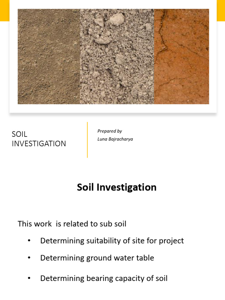 Soil Investigation and Foundation Safety | PDF | Soil Science ...