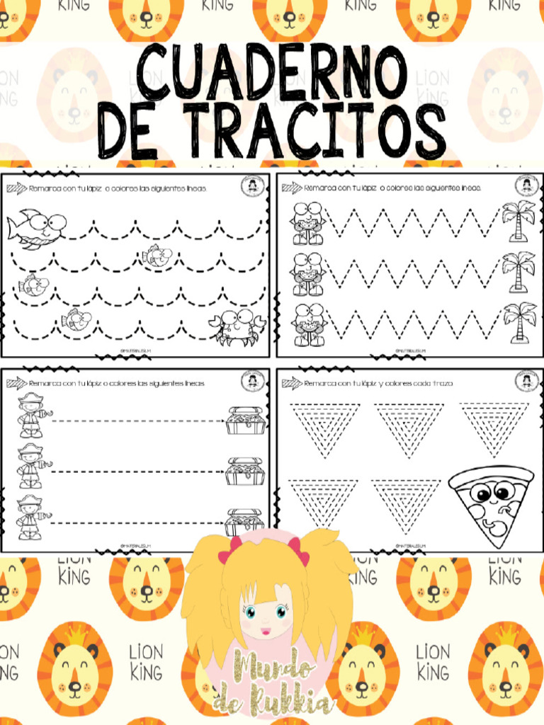 Cuaderno para Practicar Tracitos Recopilado Por Mundo de Rukkia | PDF