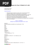 TMUA 2022 Paper 1 Worked Answers | PDF | Quadratic Equation | Area