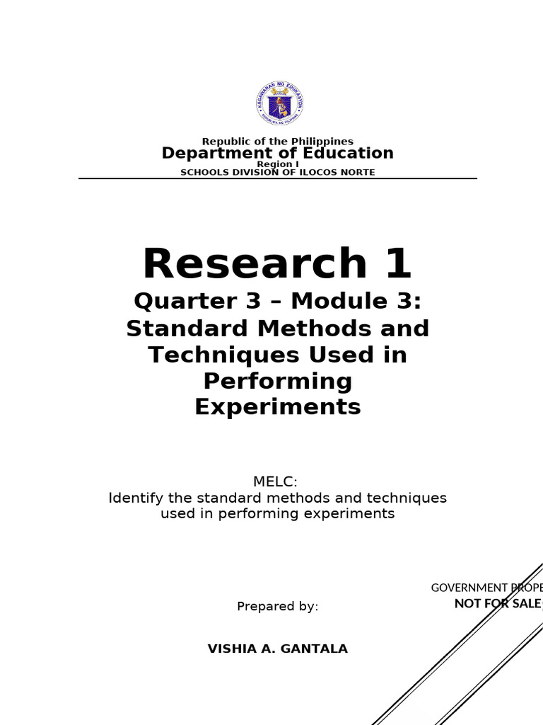 Standard Methods for Science Experiments | PDF | Solubility | Laboratories