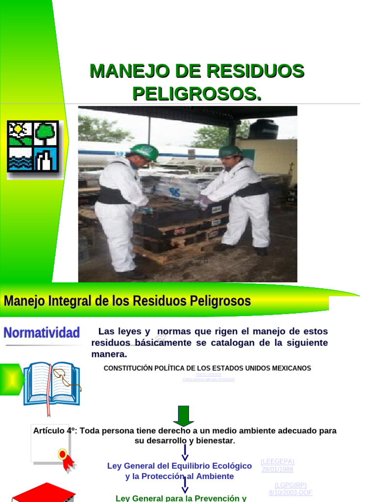 Manejo Seguro de Residuos Peligrosos | PDF | Gestión de residuos | Residuos
