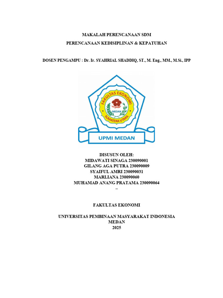 Makalah Perencanaan SDM Kel. 10 | PDF