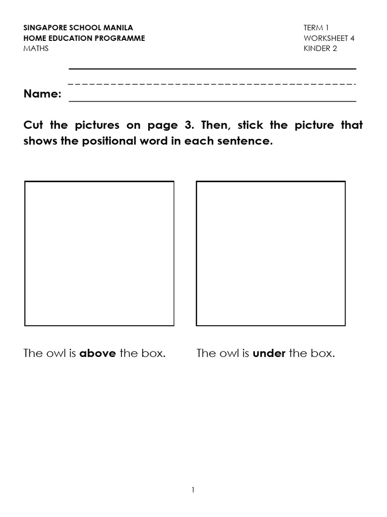 K2 - Maths - T1 - WS4 - Order and Position of Numbers | PDF