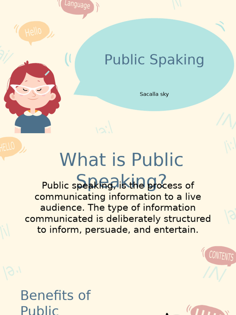 7 Public Spaking | PDF