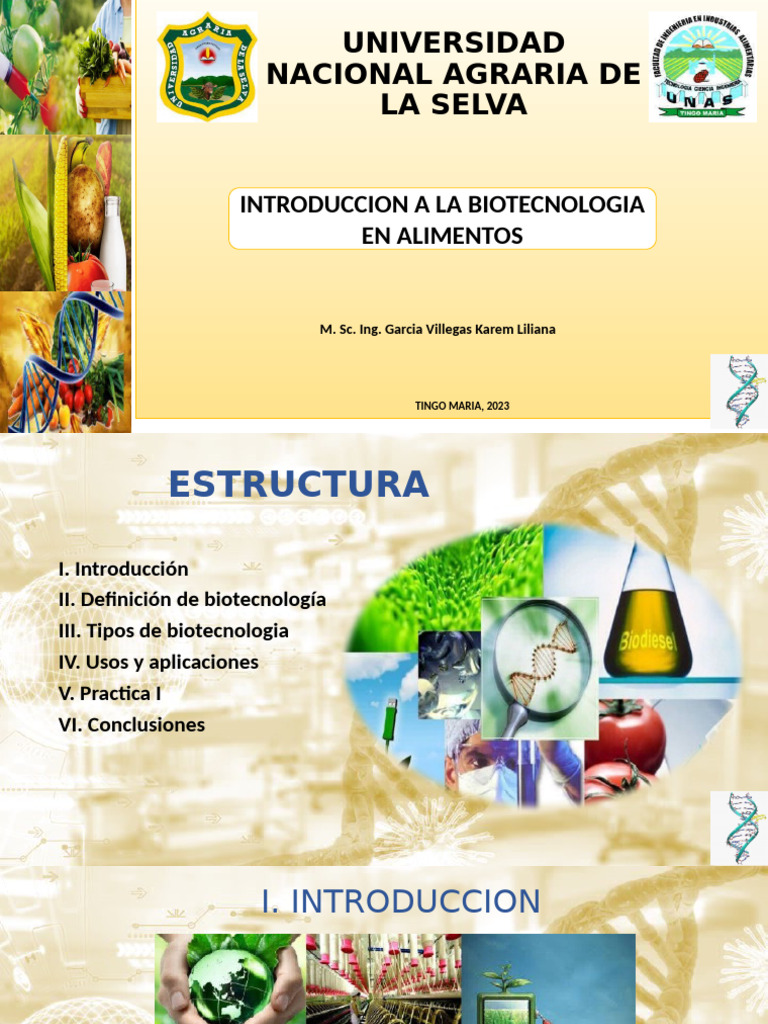 Introduccion A La Biotecnologia | PDF | Biotecnología | Alimentos