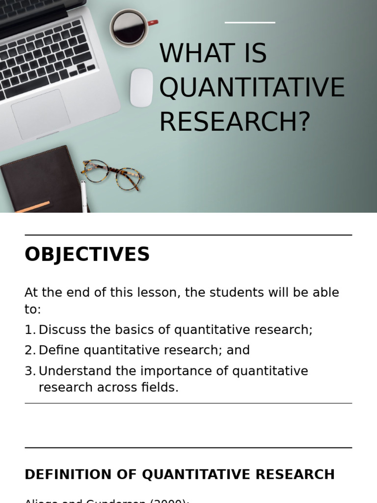 What-Is-Quantitative-Research What It Is and Examples | PDF ...