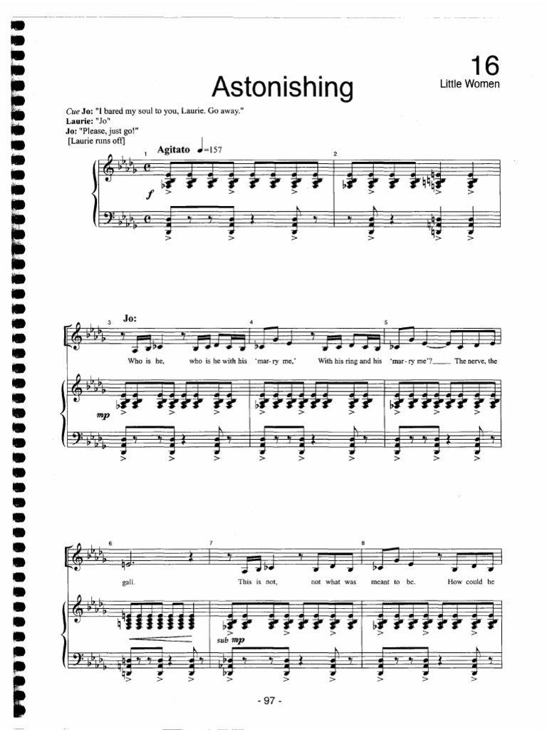 Little Women (Musical) - Astonishing From Little Women-SheetMusicGiant ...