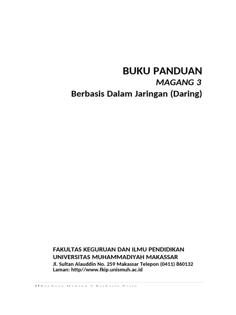 Panduan Magang 3 Fix | PDF
