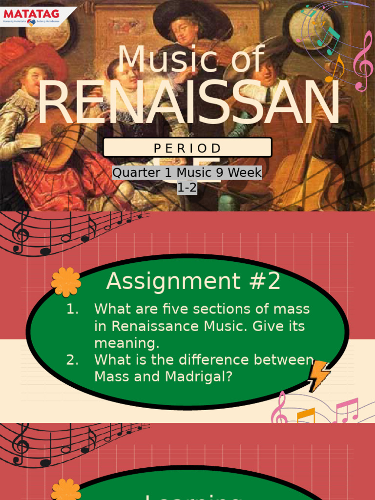 Q1 PPT-MUSIC 9-Wk1-2 (Renaissance Music) | PDF | Performing Arts ...