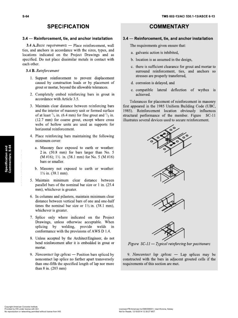 Reinforcement Bar Positioning Guide | PDF