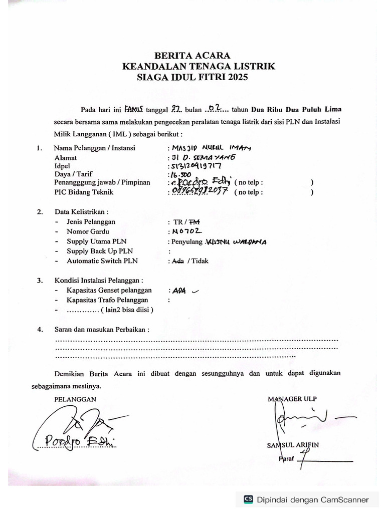 BA Masjid Nurul Iman BLB | PDF