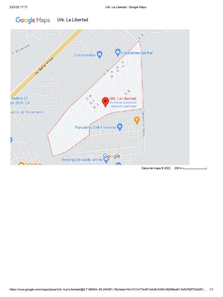 Mapa Urb. La Libertad | PDF