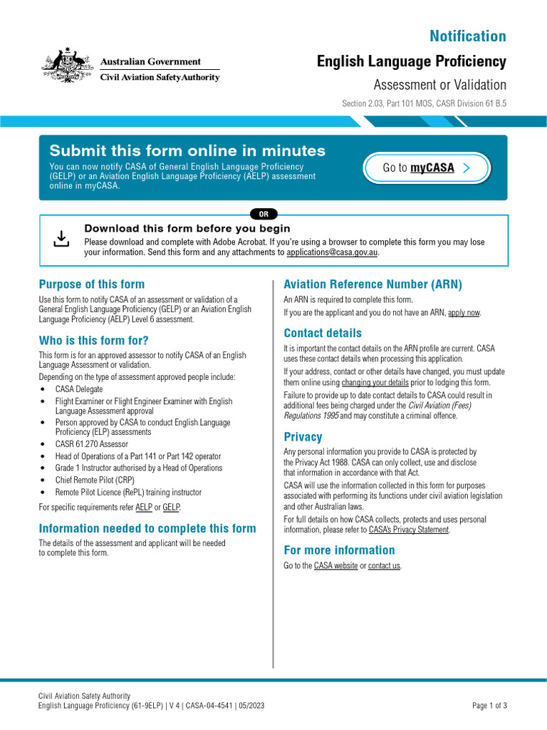 Notification English Language Proficiency | PDF | Question | English Language