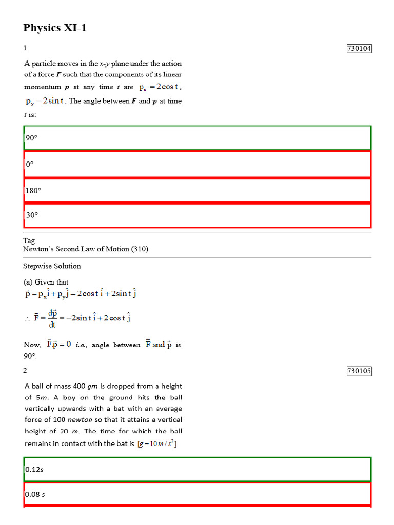 Laws of Motion - 05 | PDF