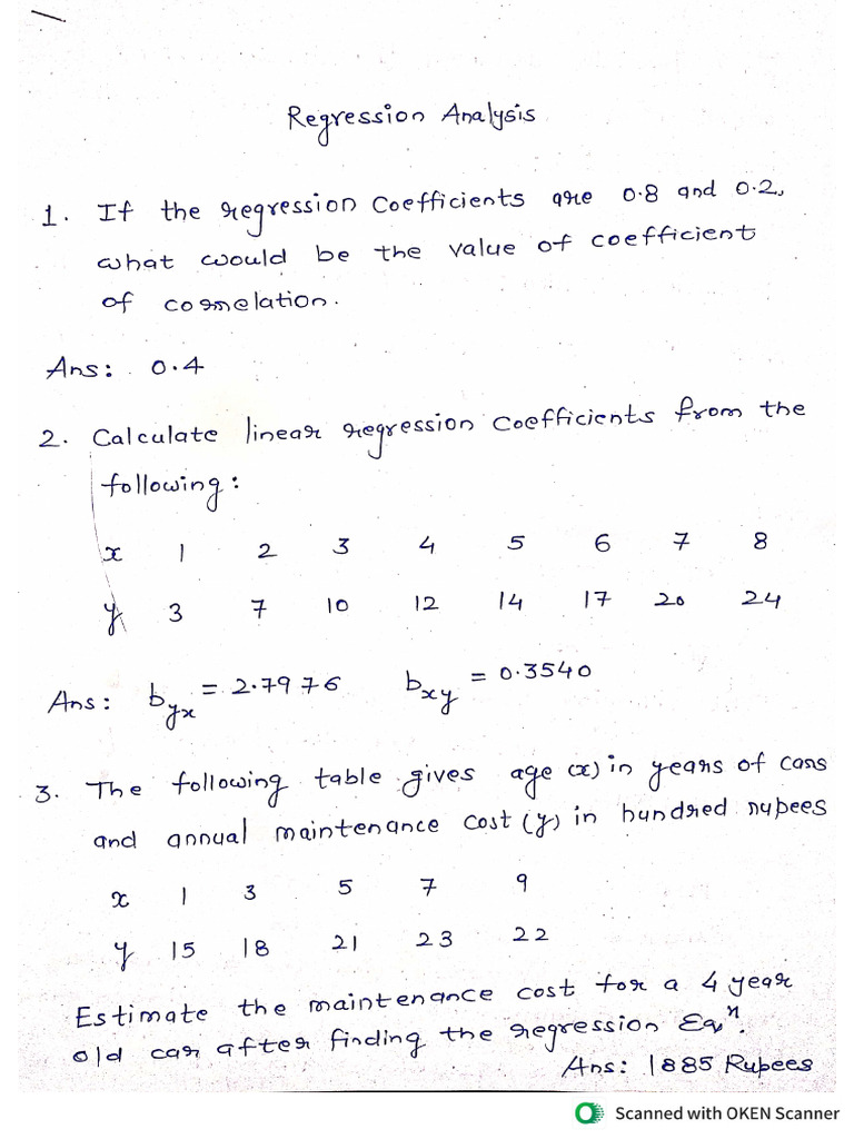 Regression Analysis | PDF