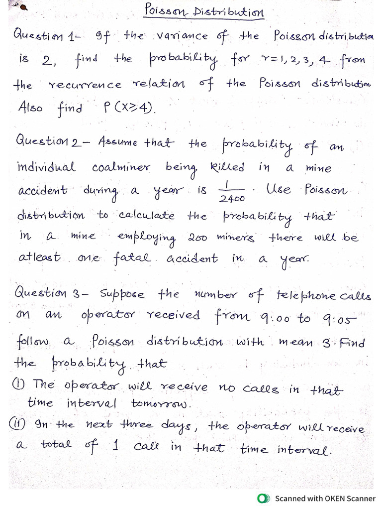 Poisson Distribution | PDF