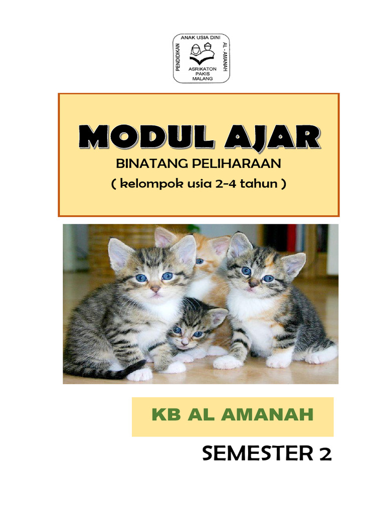 Modul Pembelajaran Binatang Peliharaan PAUD | PDF