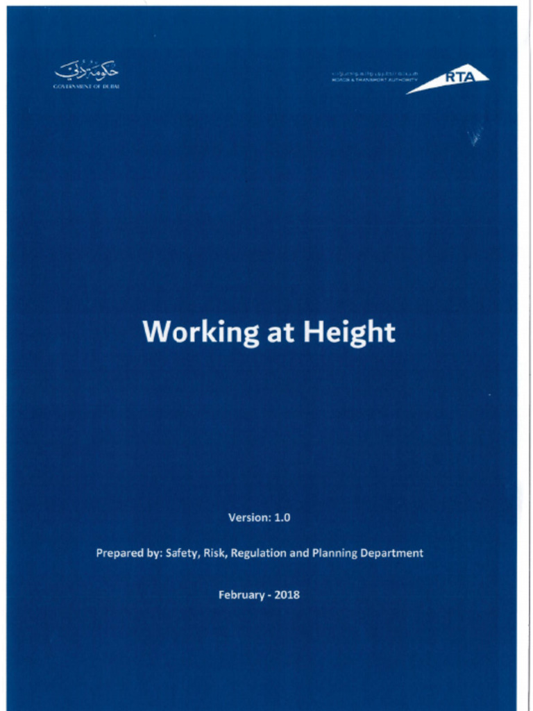 RSEMS Working at Height Procedure V01 | PDF