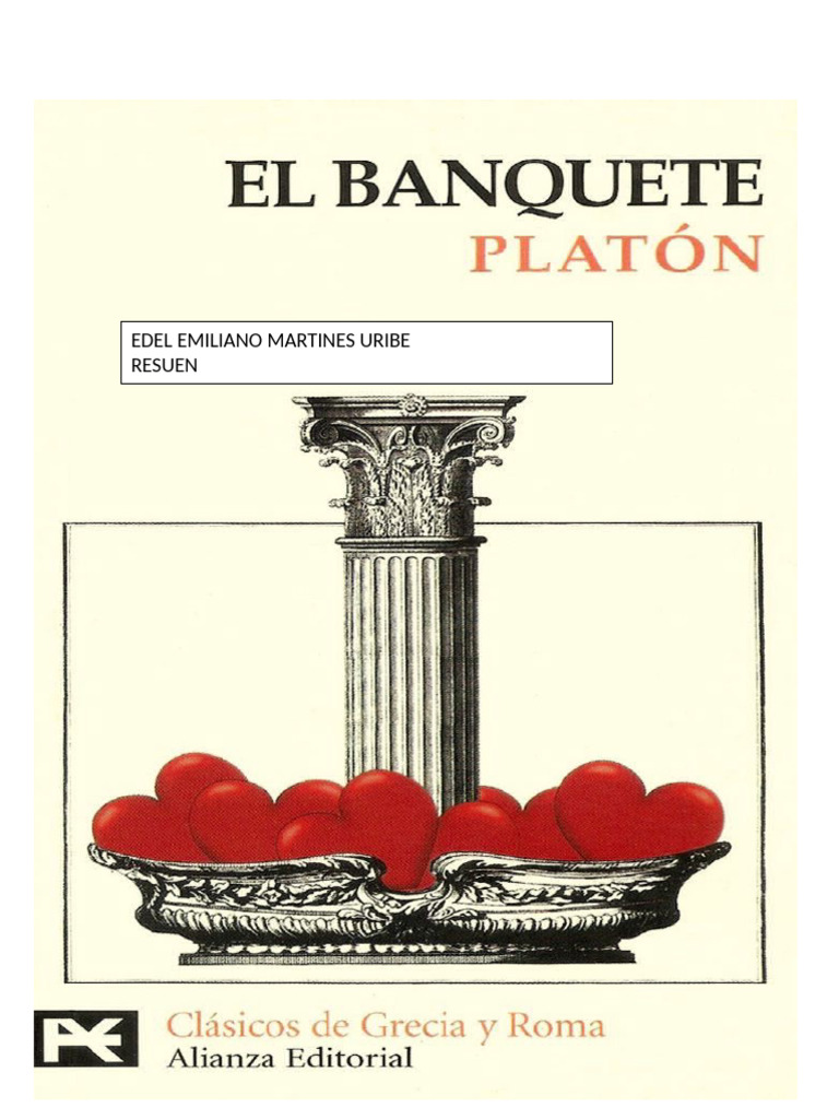 El Banquete de Platón: Amor y Filosofía | PDF | Simposio (Platón) | Amor
