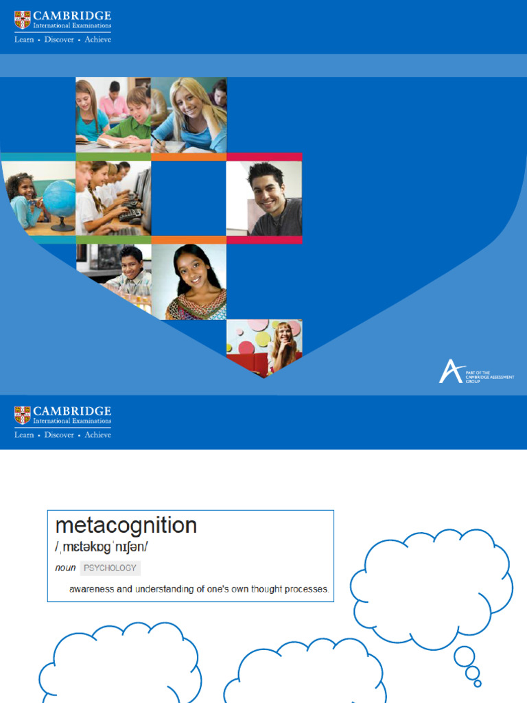Developing Metacognitive Skills in Students | PDF | Metacognition ...