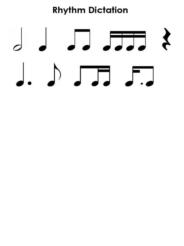Rhythm Dictation | PDF