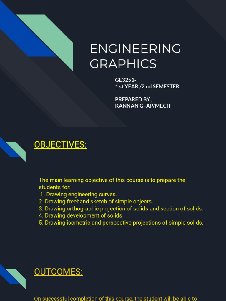 Engineering Graphics-D0 and Donts | PDF