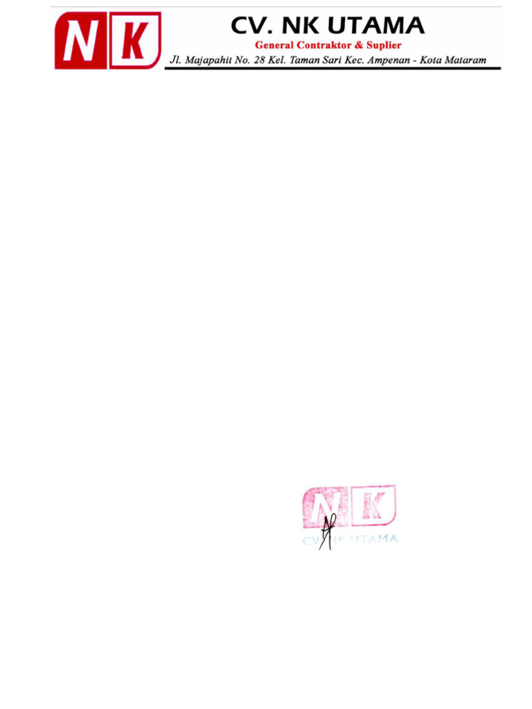 Permohonan Dukungan CP NK | PDF