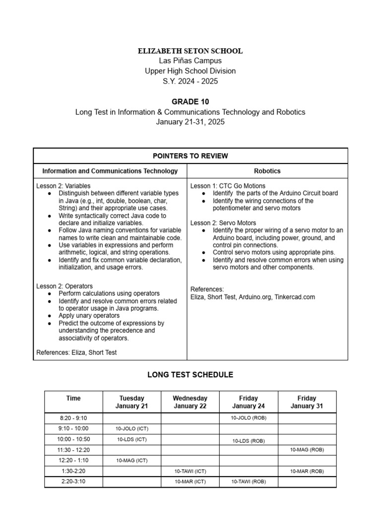 Term2 G10 Long Test Pointers | PDF | Pointer (Computer Programming ...